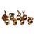 Set of 8 African Wood Carved Safari Animal Napkin Rings | Chairish