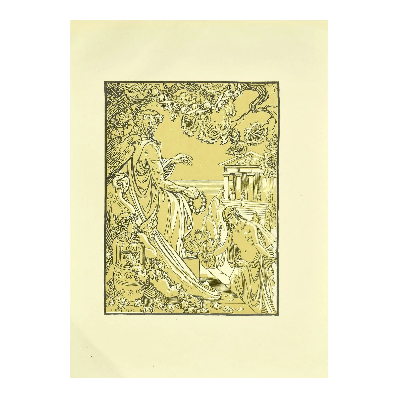 Ferdinand Bac , The Coronation , Original Lithograph by F. Bac , 1922 ...