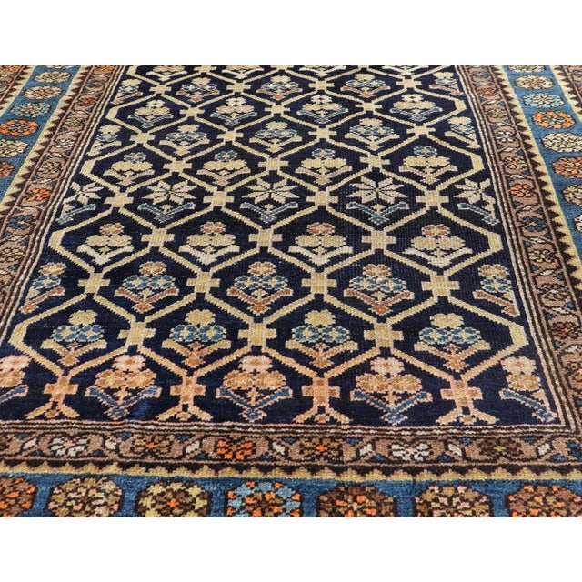 Persian Antique Malayer Rug With Layered Motifs and Geometric Design ...