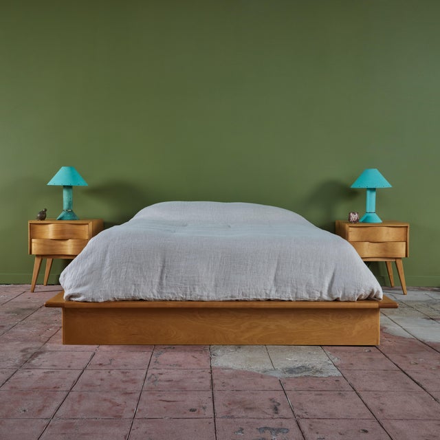 Gerald McCabe Platform King Bed | Chairish