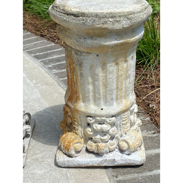 20th Century Italian Corinthian Style Capital Cast Stone Columns - Set ...