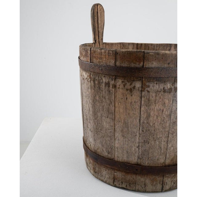 19th Century European Wooden Bucket | Chairish