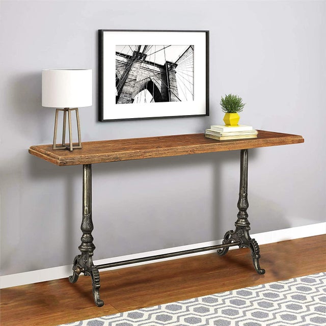 Mavis Console Table, Solid Wood and Iron, Console Table for Living ...