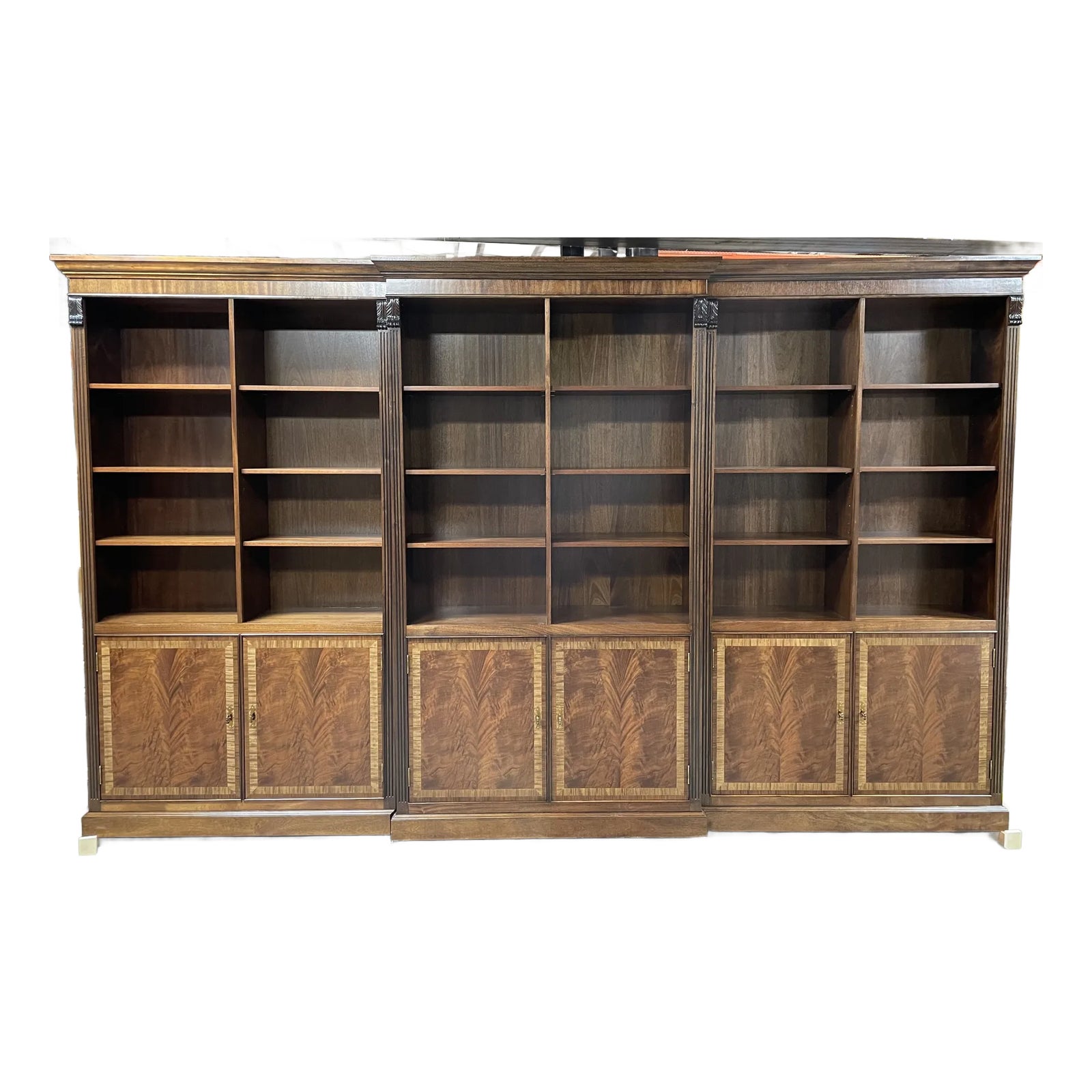 Traditional Large Mahogany Bookcase/Display Case by Leighton Hall ...