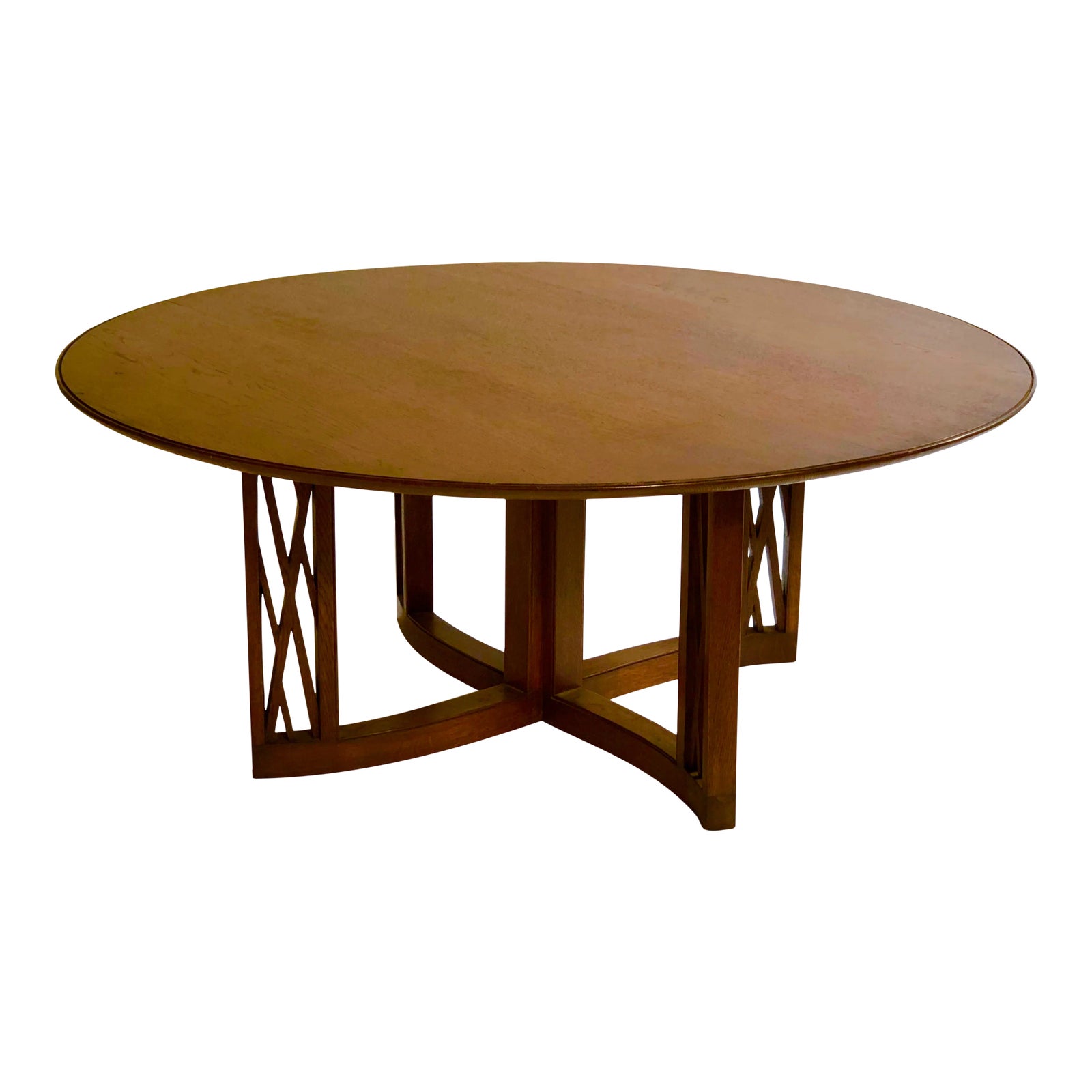 Mid-Century Modern Fretwork Cocktail Table. | Chairish
