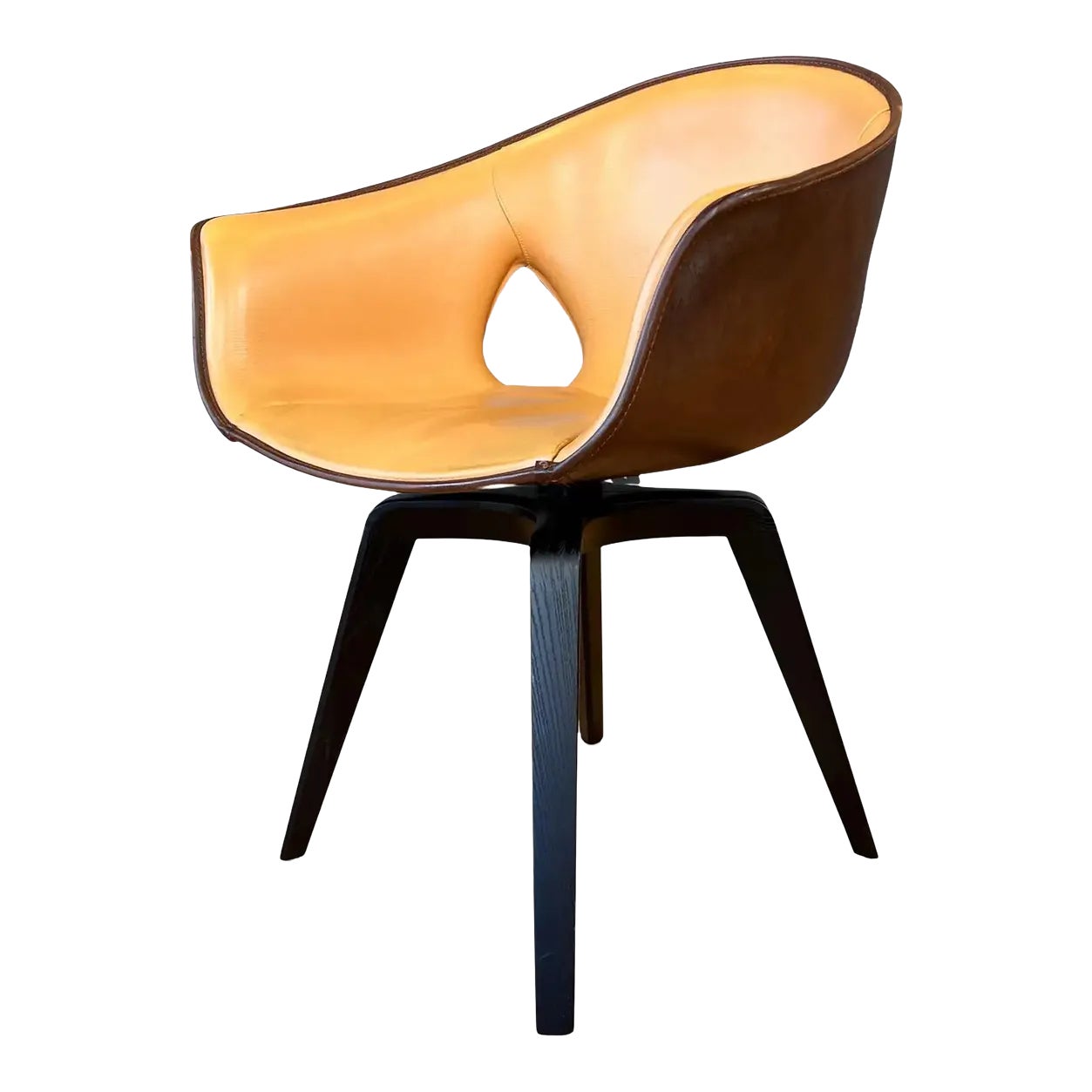 "Ginger" by Roberto Lazzeroni for Poltrona Frau in Leather W/Swivel ...