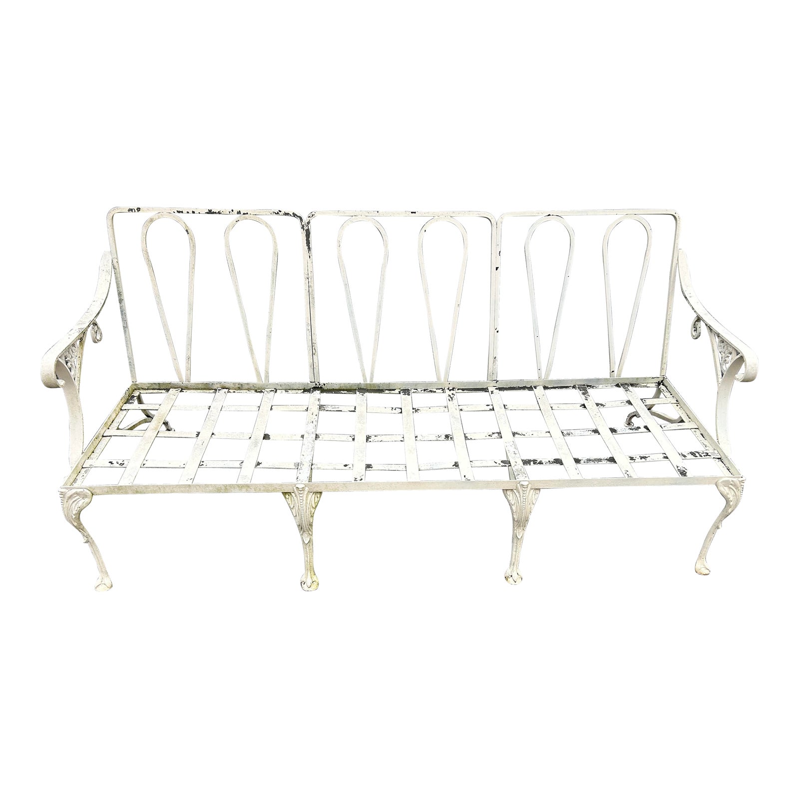 Vintage Molla Cast Aluminum Victorian Style Bench, Attributed | Chairish