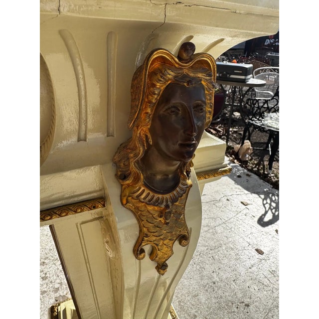 Late 19th Century Hand Painted and Carved With Gilt Bronze Ormolu ...