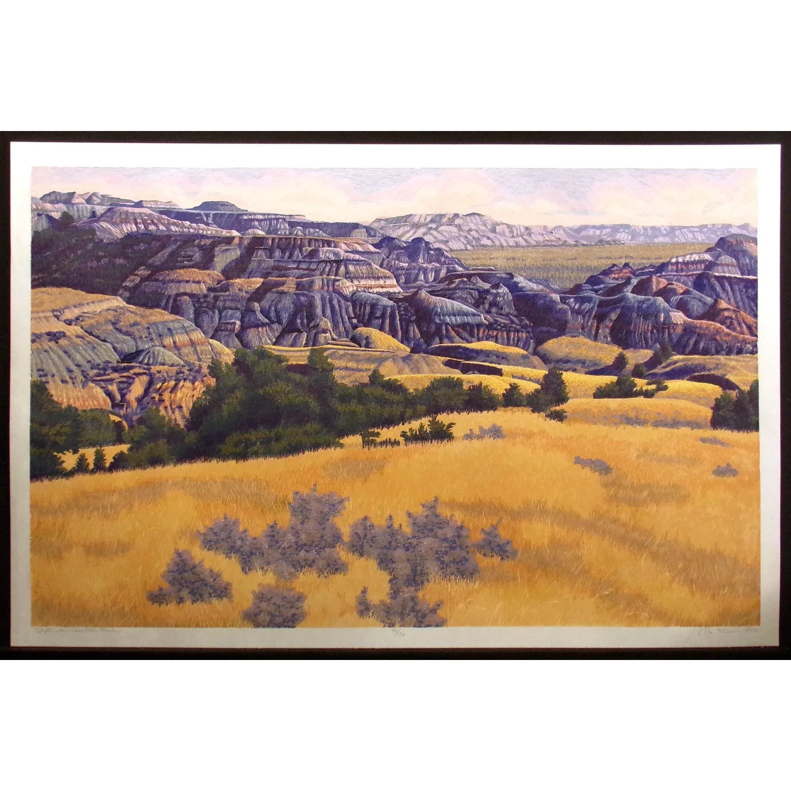 Gordon Mortensen "September in the Park" Signed & Numbered Original ...