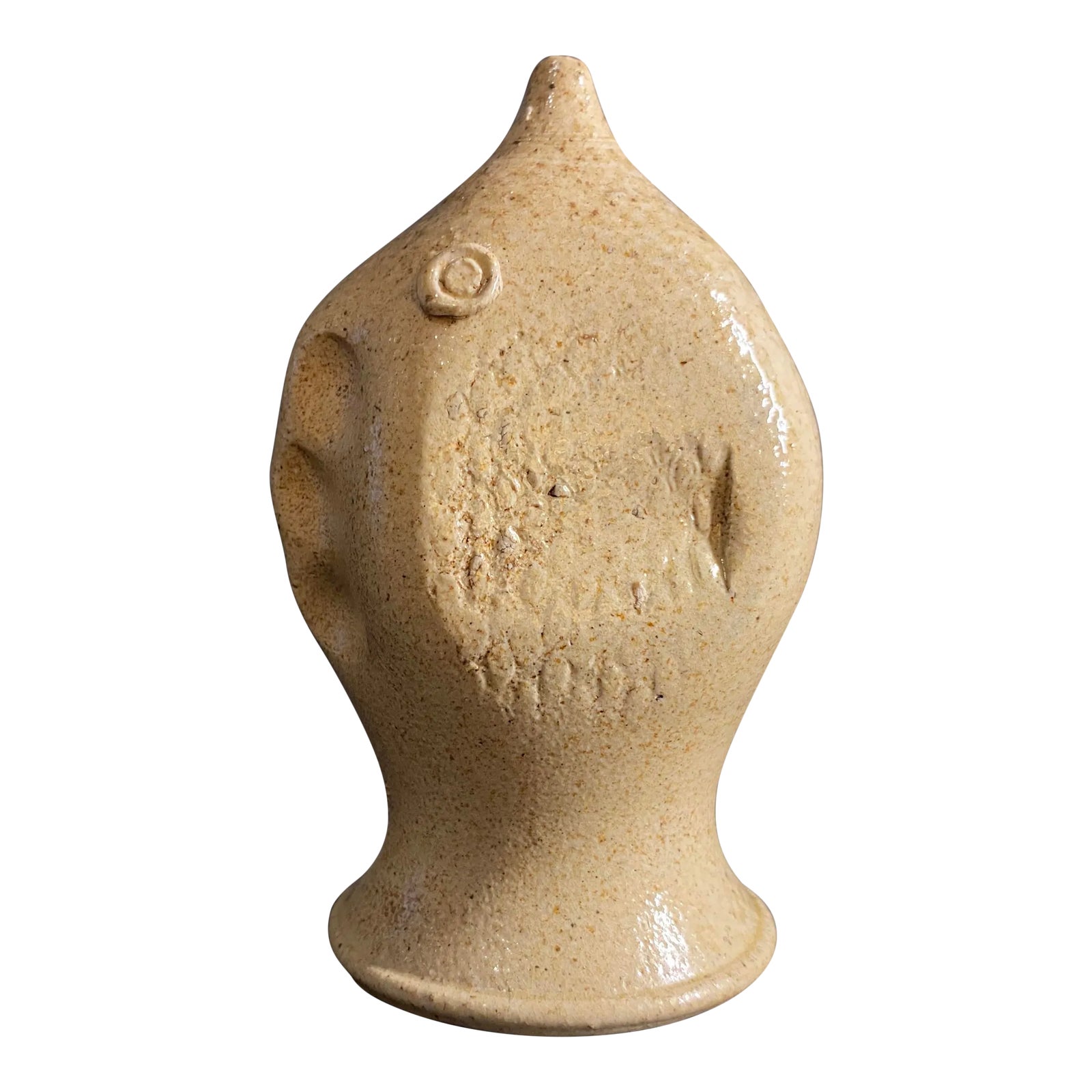 Mark Hewitt Pottery Fish Salt Shaker | Chairish