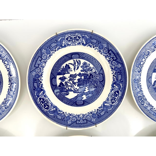 Vintage Blue Willow Wall Hanging Plate Set by Willow Wear England ...