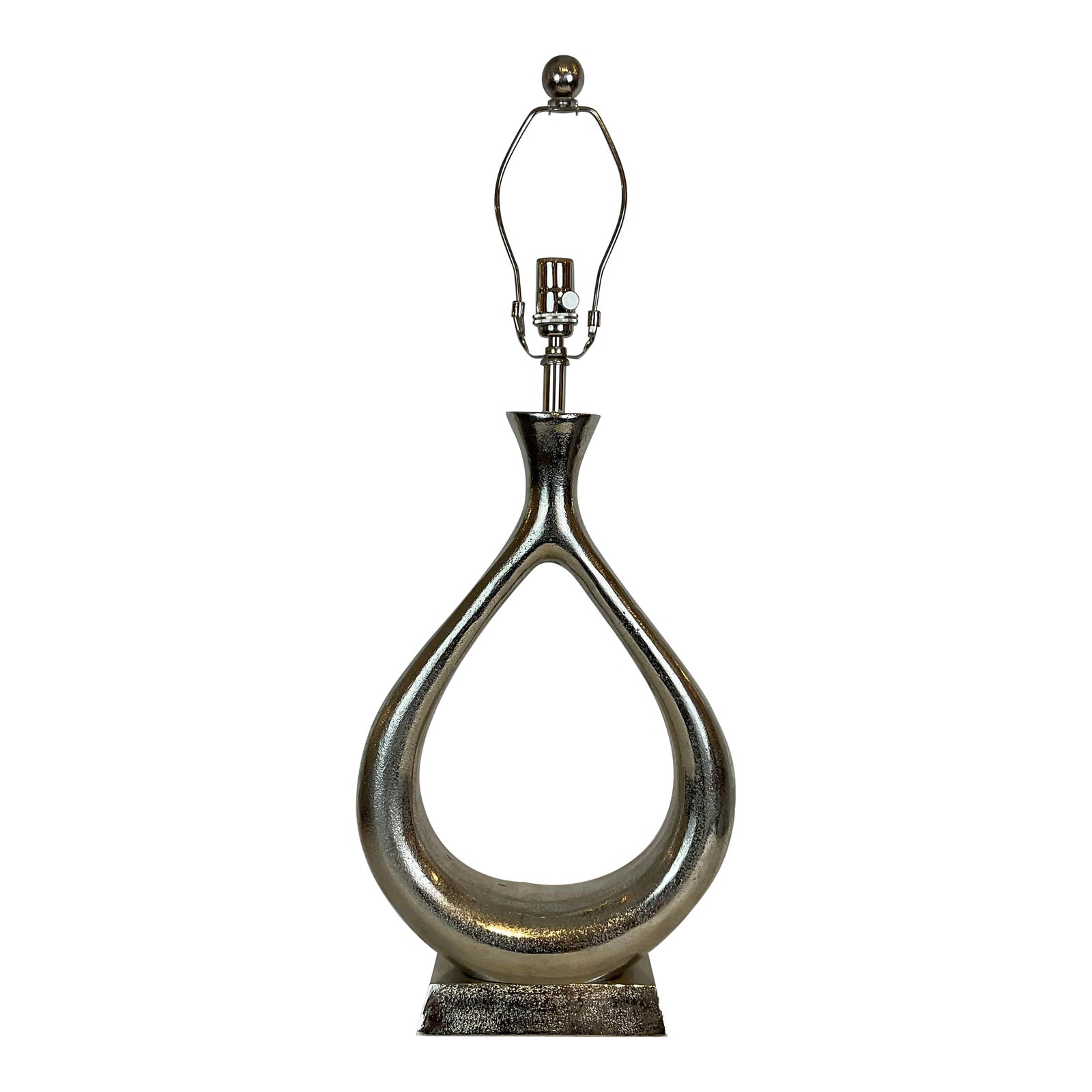 Currey & Company Modern Silver Finished Sculptural Table Lamp Prototype ...