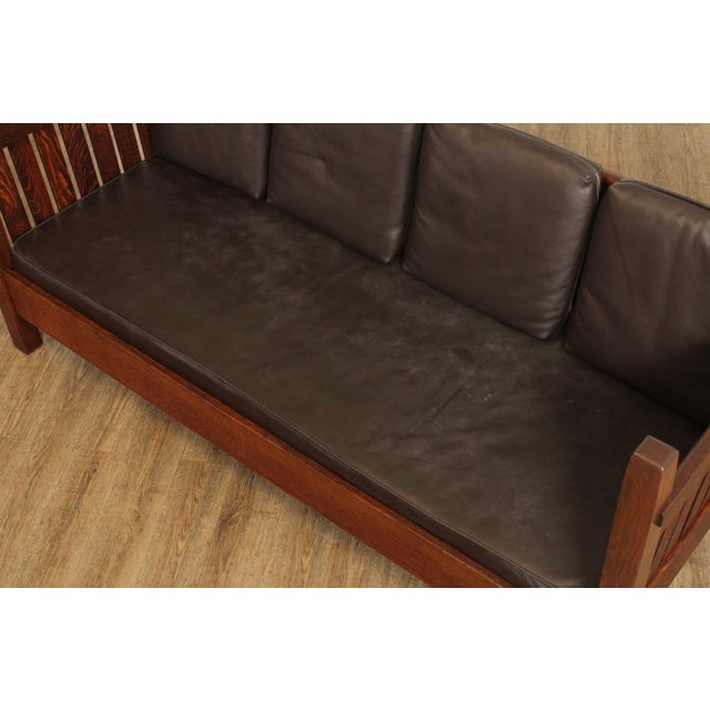 Gustav Stickley Antique Mission Oak Settle | Chairish