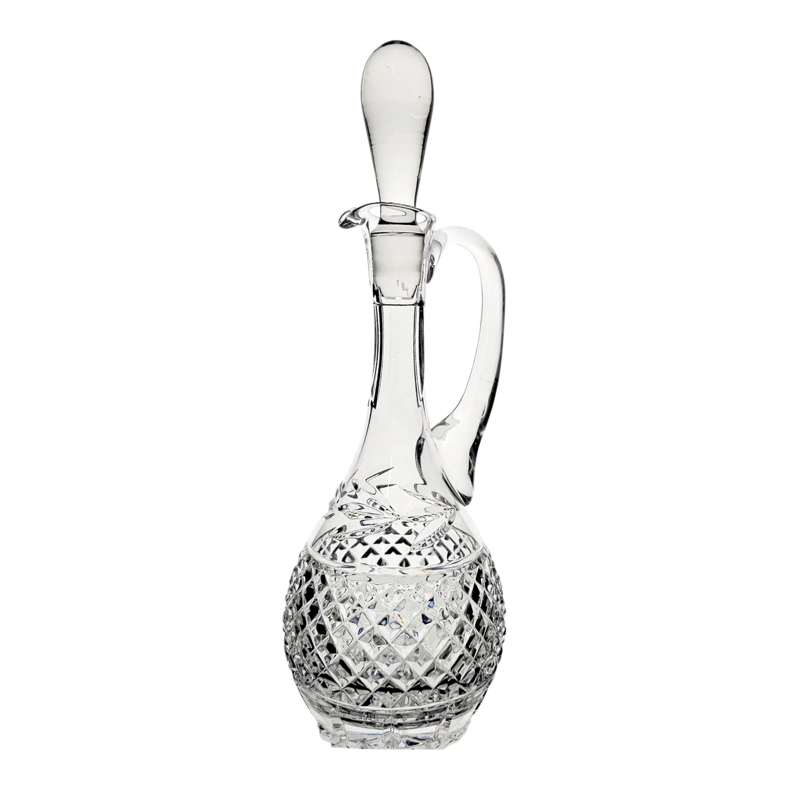 Rare Galway Crystal Leah Claret Decanter With Stopper – Elegant Irish ...