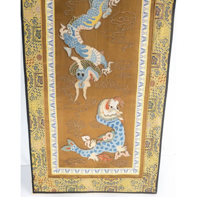 Early 20th Century Chinese Silk Forbidden Stitch Embroidered Textile ...