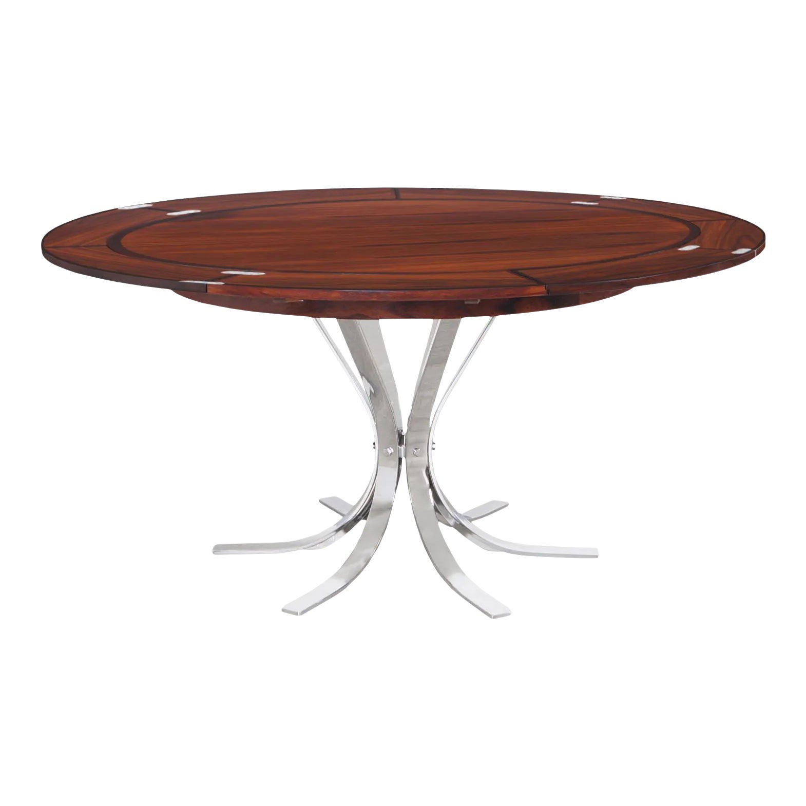 Danish Modern Rosewood "Flip-Flap" Dining Table by Dyrlund | Chairish