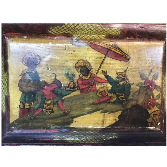 Early 20th Century Venetian Painted Valuables Box | Chairish