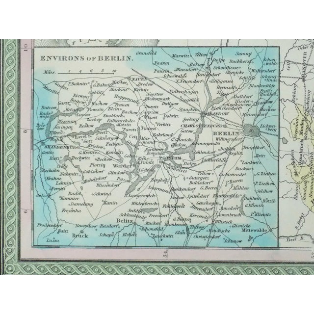 Map of Prussia & Berlin by Cowperthwait, 1850 | Chairish