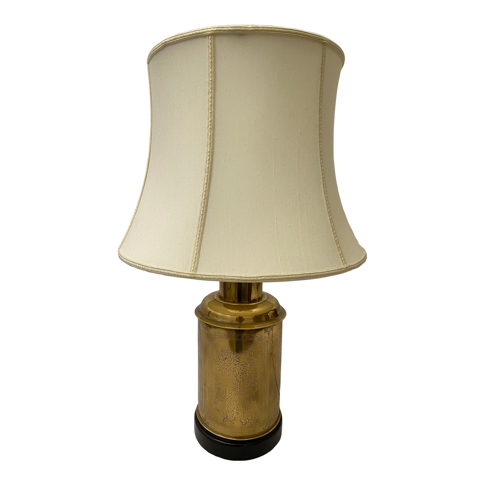 1980s Wescal Brass Tea Canister Table Lamp | Chairish