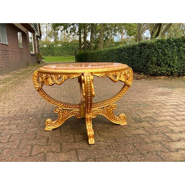 1950's Italian Baroque / Rococo Coffee Table From Gild Beech and ...