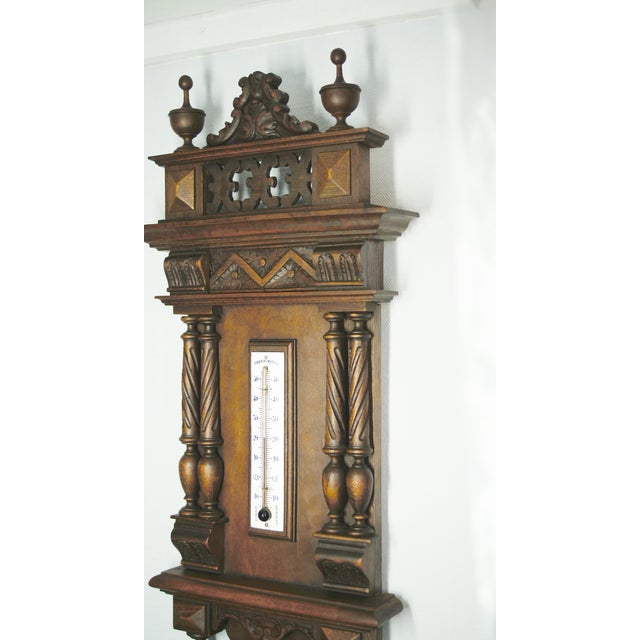 1880 Antique Large Barometer Weather Station | Chairish