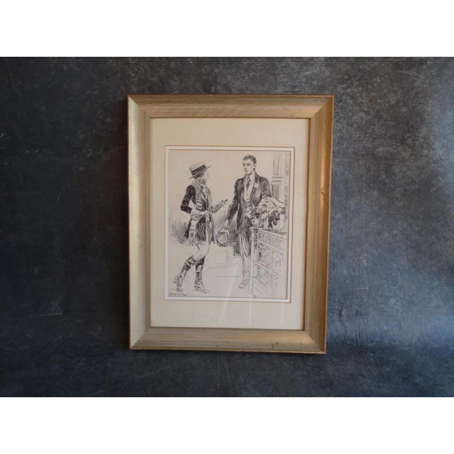 Joseph L. Kraemer - Woman in Riding Togs in Conversation With a Man ...