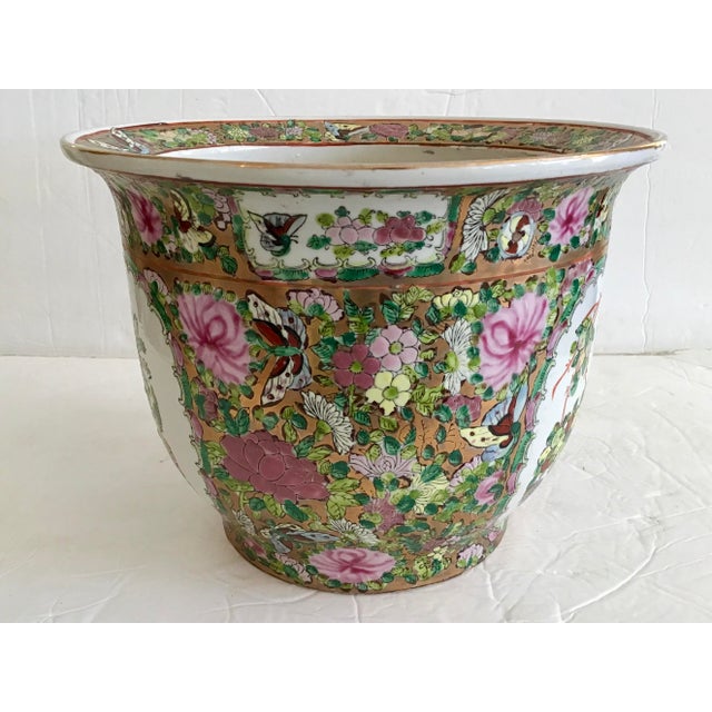 Rose Medallion Cachepot Medium | Chairish
