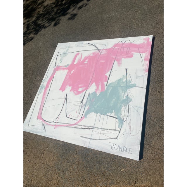 Sarah Trundle, Contemporary Abstract Painting, "Catch You on the Flip ...