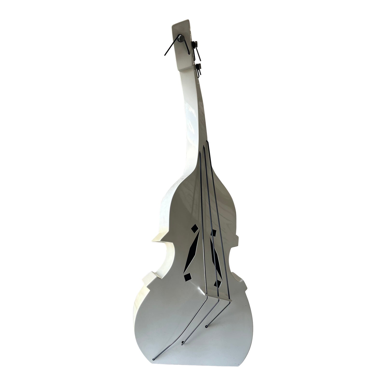 1980s White Sculptural Chelo | Chairish