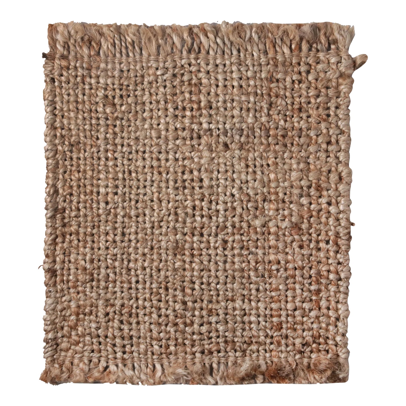 Rug & Kilim Nubby Beige/Brown Jute Rug, 8' x 8' | Chairish