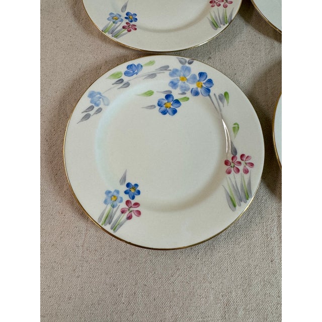 Vintage Set of 6 Bone China Plates by Sutherland | Chairish