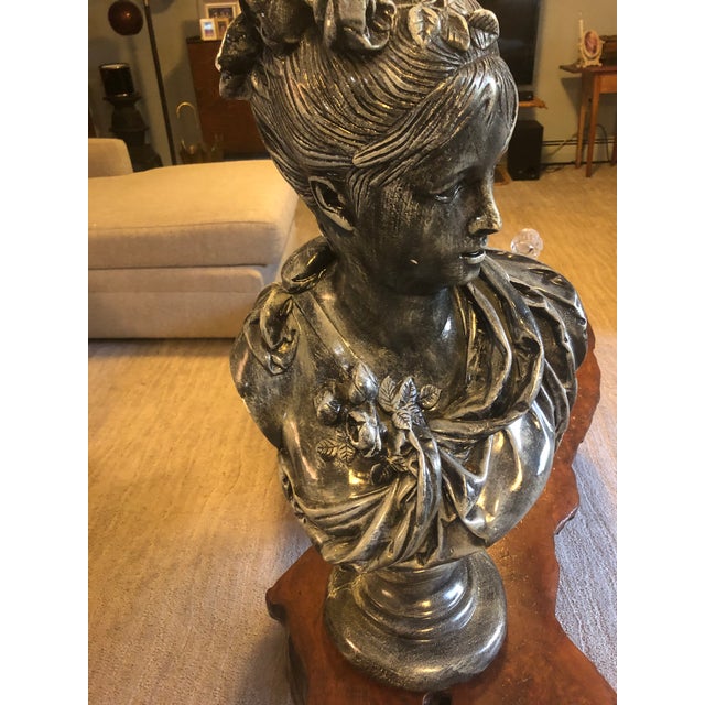 Vintage Ceramic Large Women Statue Bust | Chairish
