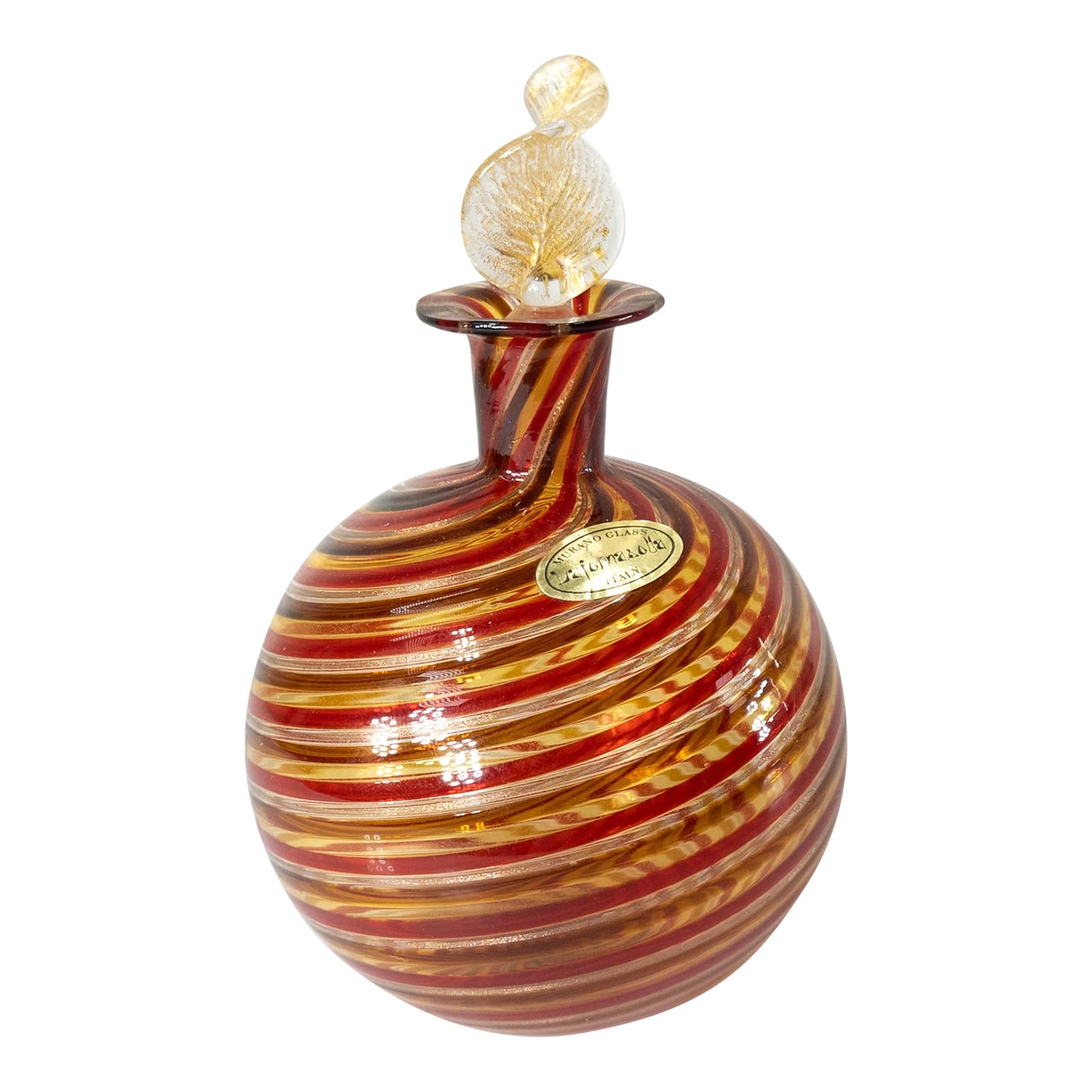 Mid-Century Italian Venetian Murano Swirled Glass Perfume Bottle by La ...