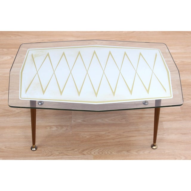 Vintage 1960s Mirrored Atomic Coffee Table | Chairish