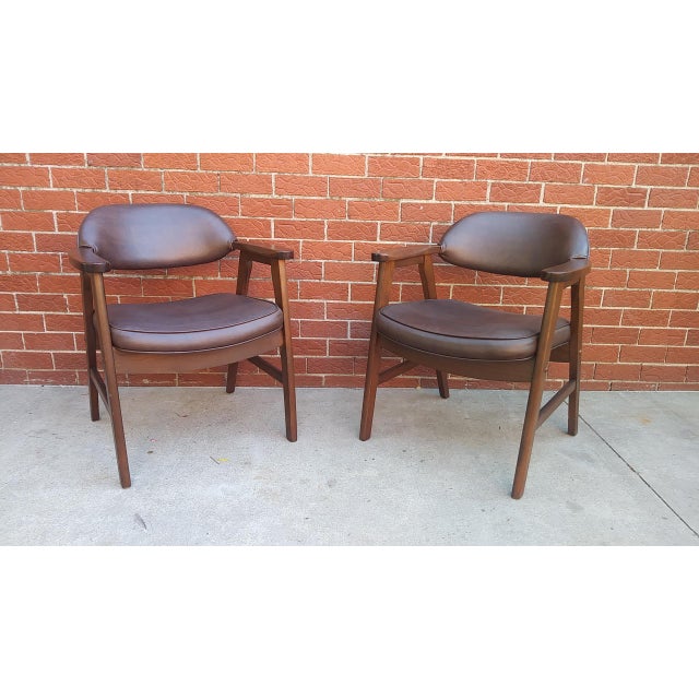 Hon Murphy Miller Mid Century Modern Arm Chairs - a Pair | Chairish