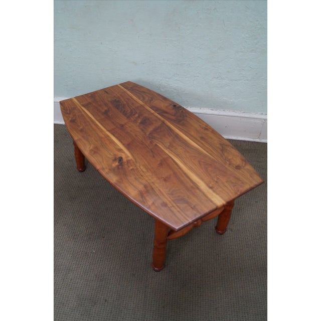 Studio Made Solid Walnut & Mix Wood Coffee Table | Chairish