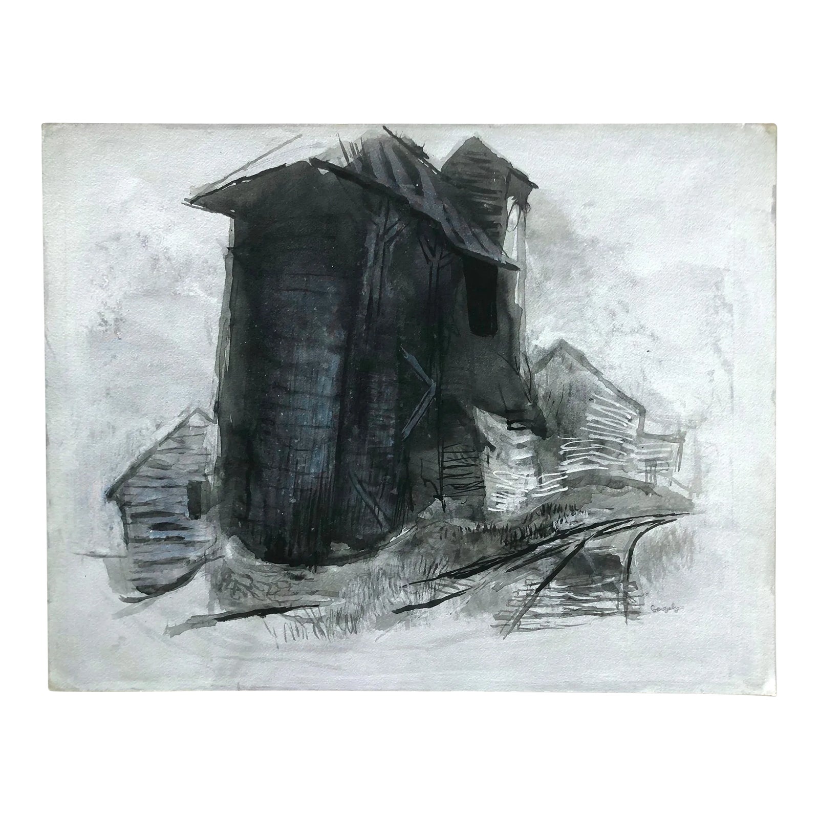 Tibor Gergely, Farm house by Famed Childrens Book Illustrator Tibor ...