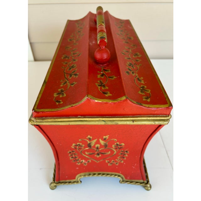 Vintage Metal Indian Tole Box | Chairish