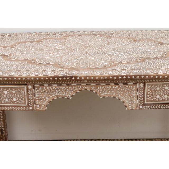 Charming Mid 20th Century Inlay Desk | Chairish