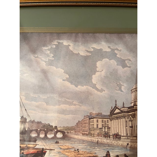 Mid-Century Architectural Engraving Reproduction Prints by James Malton of Parliament House and ...