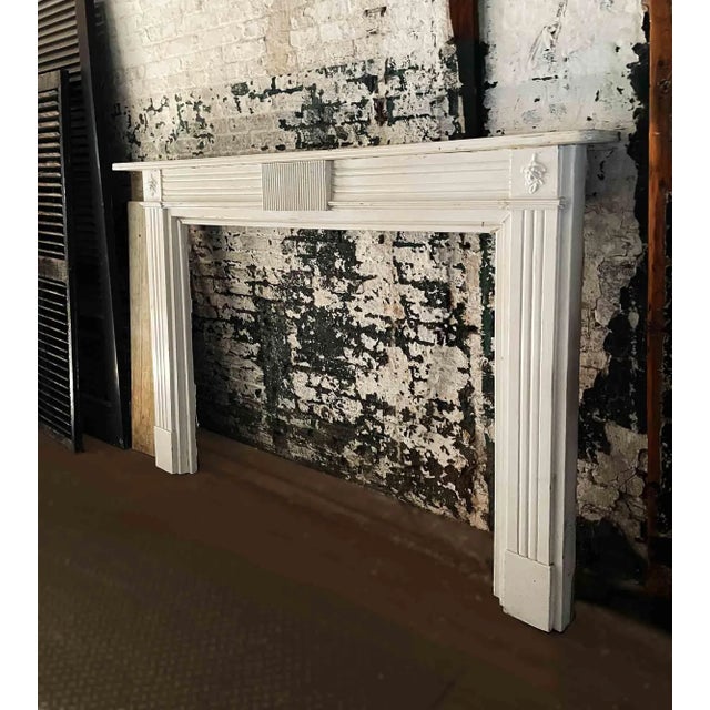 1930s Federal Style Wooden Fireplace Mantel | Chairish