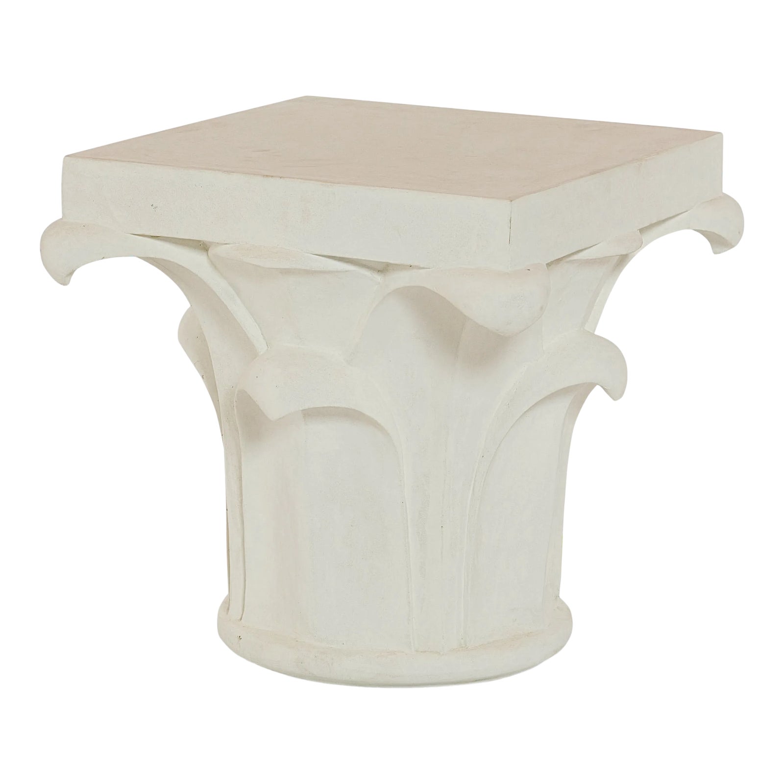 Century Furniture Corinthian Column Outdoor Side Table | Chairish