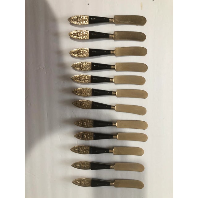 19th Century Siam Bronze Tone Silverware Set, 105 Pieces | Chairish
