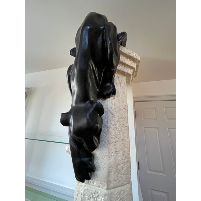 1980s Postmodern Plaster Columns Panther Shelves | Chairish