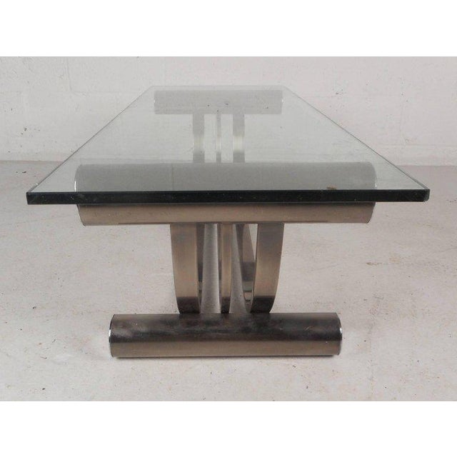 Vintage Modern Harp Shaped Coffee Table by Dia | Chairish