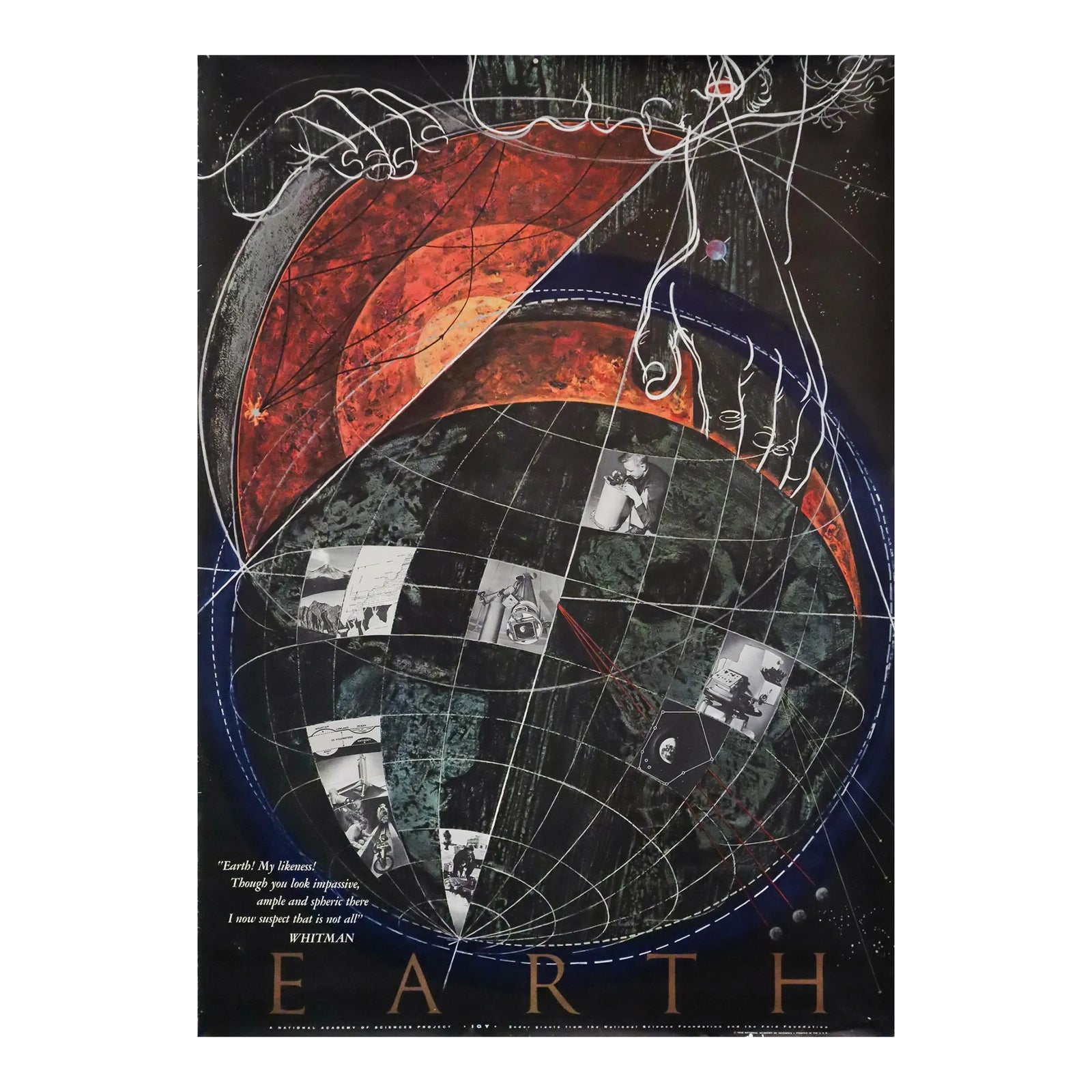 1958 Original American Poster - Earth by the National Academy of ...