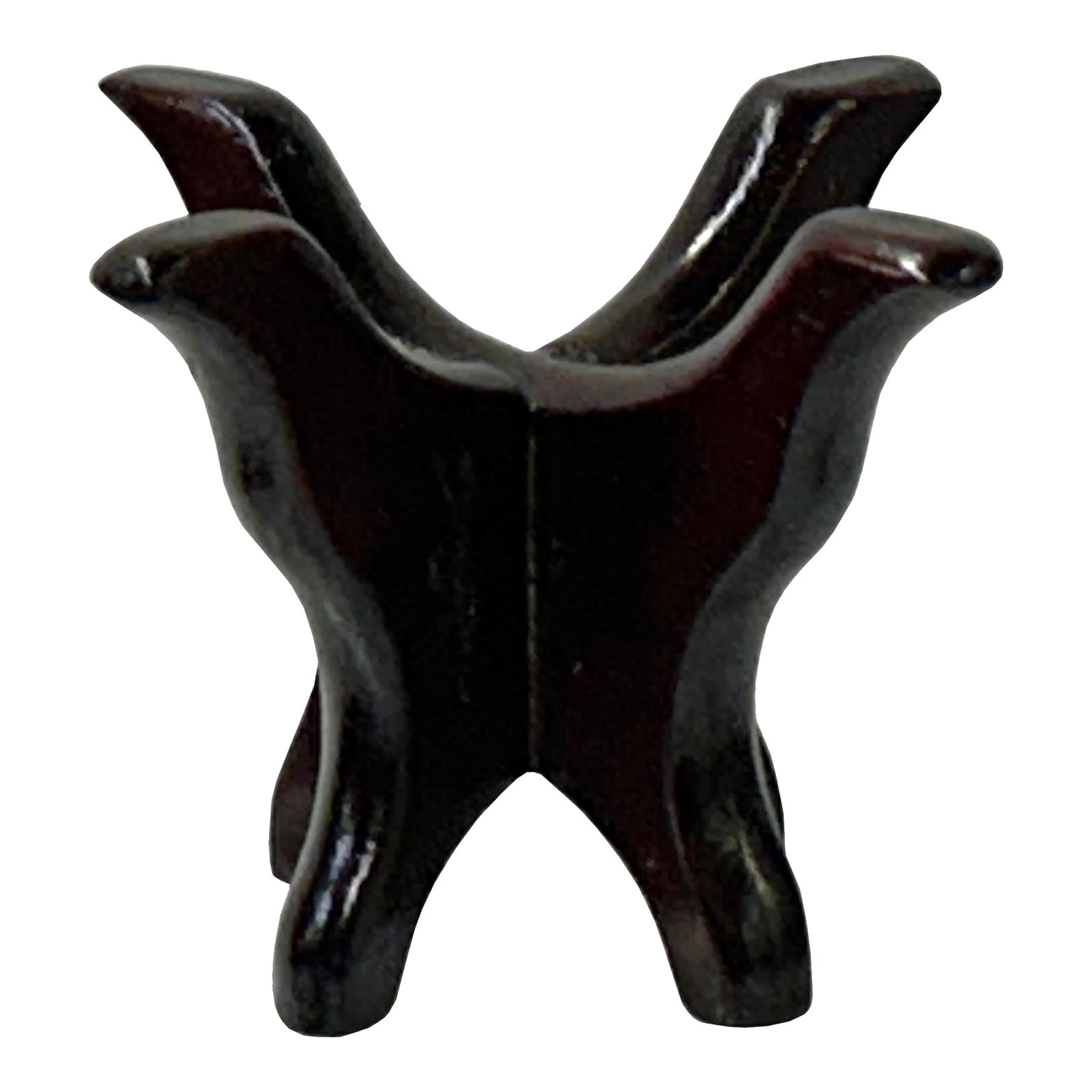 1.25" Lot 3 Brown Wood Cross Rack Balls Round Display Stand Easels ...