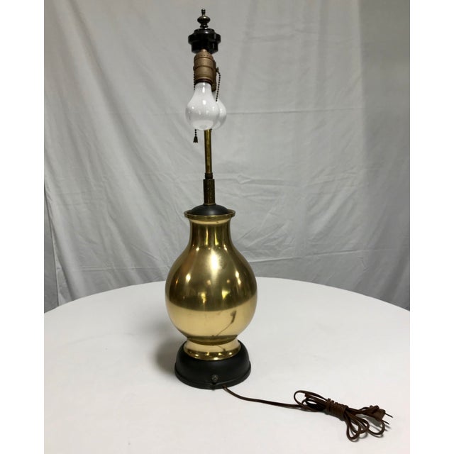 Traditional Brass Two-Bulb Table Lamp | Chairish
