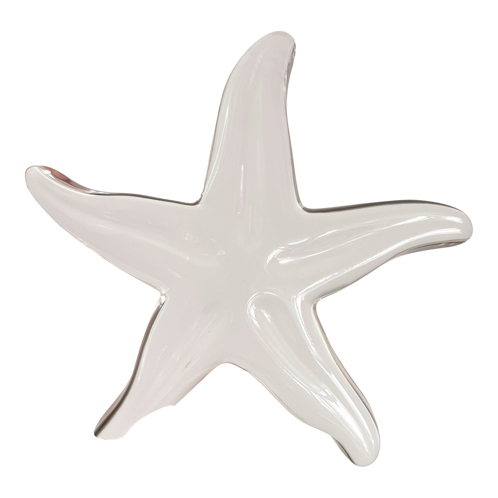 Baccarat Crystal Starfish Figurine | Signed Clear Cut Crystal Coastal ...