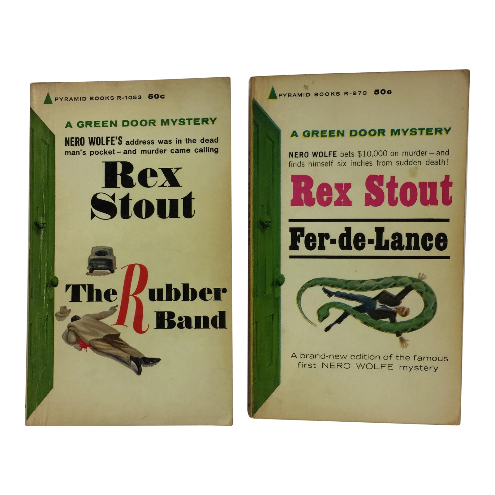 Vintage 1964 Books by Rex Stout - A Pair | Chairish